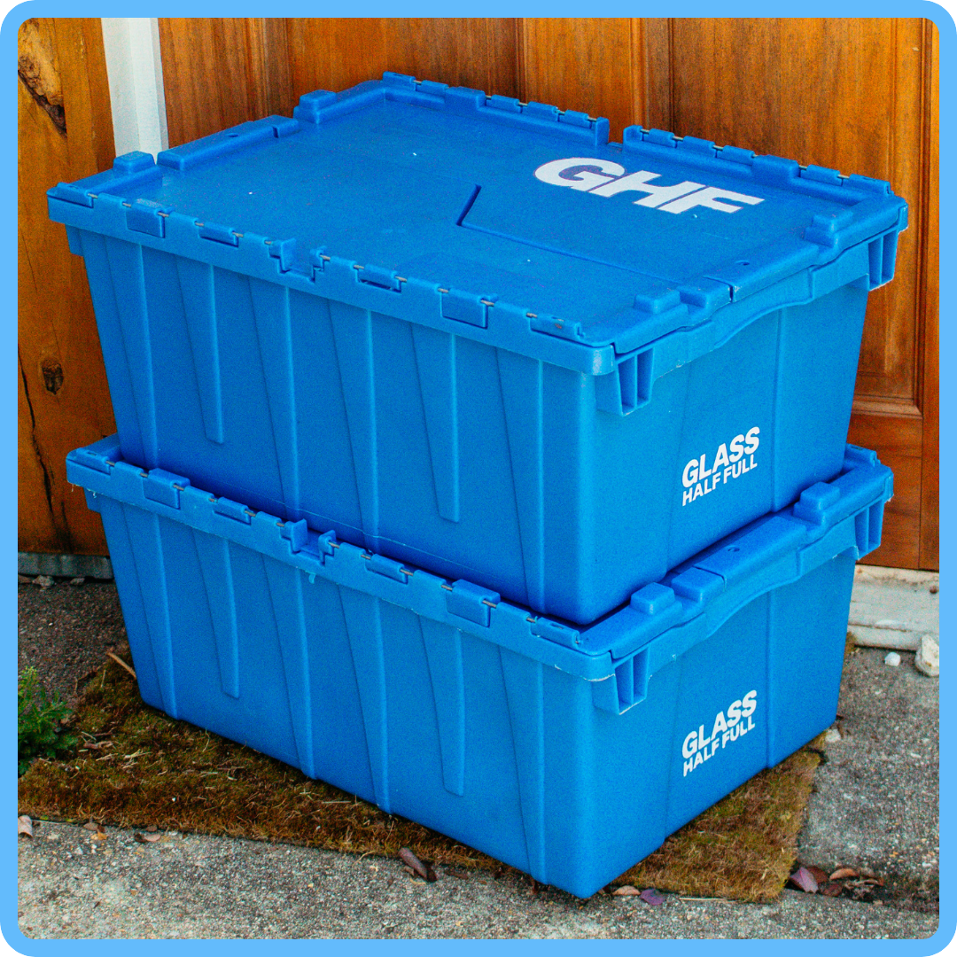 Hattiesburg | 2 Glass Crates | Yearly Fee – Glass Half Full Pickups