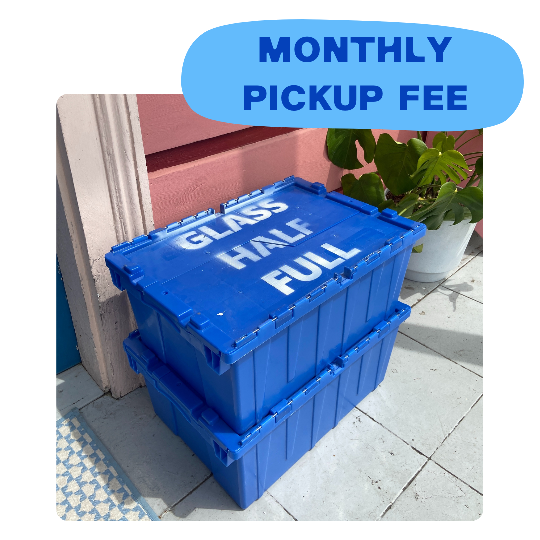 BHAM | 2 Glass Crates | Monthly Fee – Glass Half Full Pickups